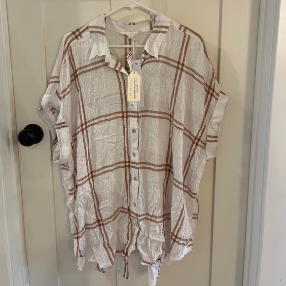 Jane and Delancey | Tops | New Jane And Delancey 2x Linen Buttonup ...